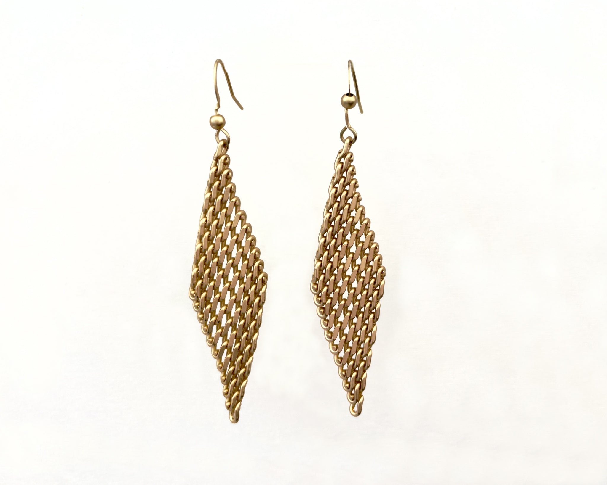 Gold Mesh Earrings – Swara Jewelry